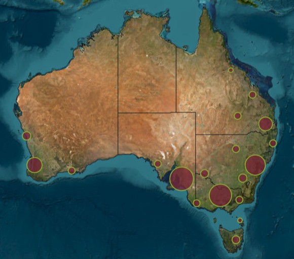 Check your grove on the national olive tree crop map - Australian Olive ...